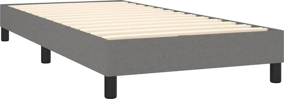 Rám postele s boxspringem tmavě šedá 90 x 190 cm textil 3120477