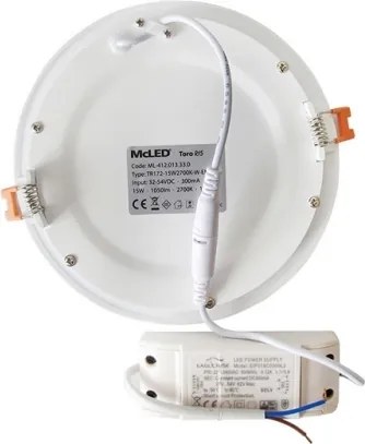 Podhledové LED svítidlo McLED Toro R15 15W 3000K ML-412.068.33.0