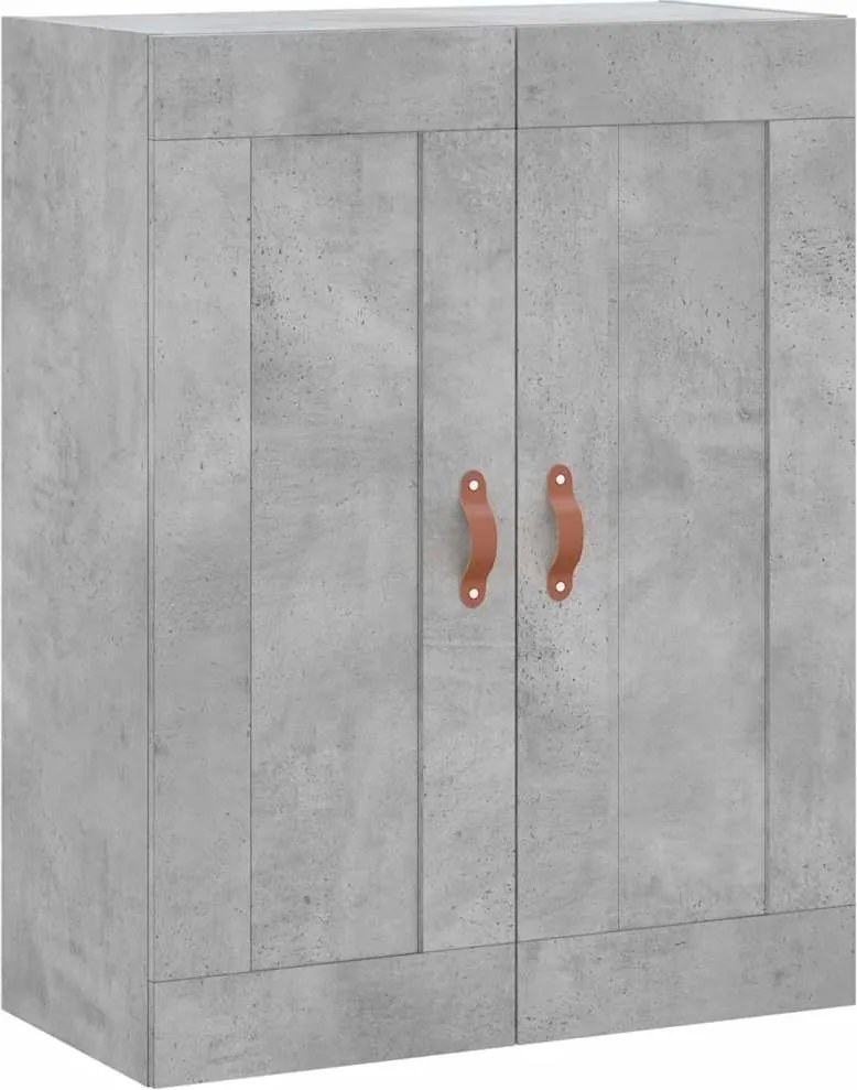 Skříň highboard betonově šedá 69,5x34x180 cm kompozitní dřevo 3199533