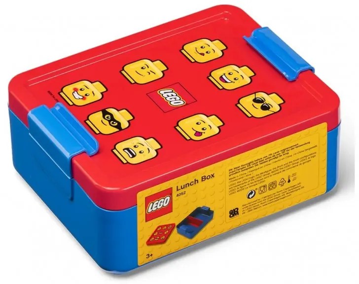 Box svačinový 20 x 17,3 x 7,1 cm + láhev 390 ml, PP + silikon LEGO ICONIC CLASSIC sada 2díl.