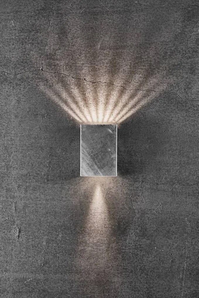 NOR 2019041031 Venkovní nástěnné svítidlo Fold 10 2x3,5W LED galvanizovaná ocel čirá - NORDLUX