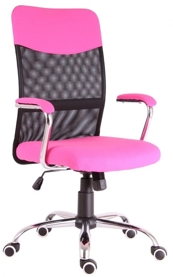 Dětská židle Neoseat TEENAGE — látka, černá / růžová