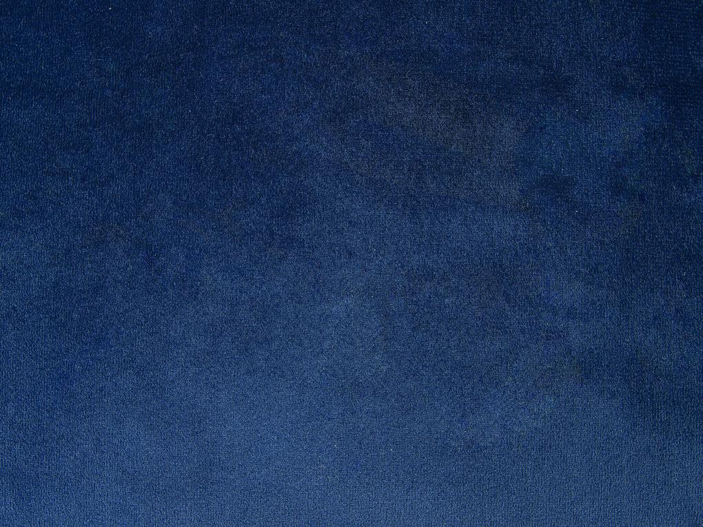 Sametová pohovka pro 3 tmavě modrá FENSTAD Beliani