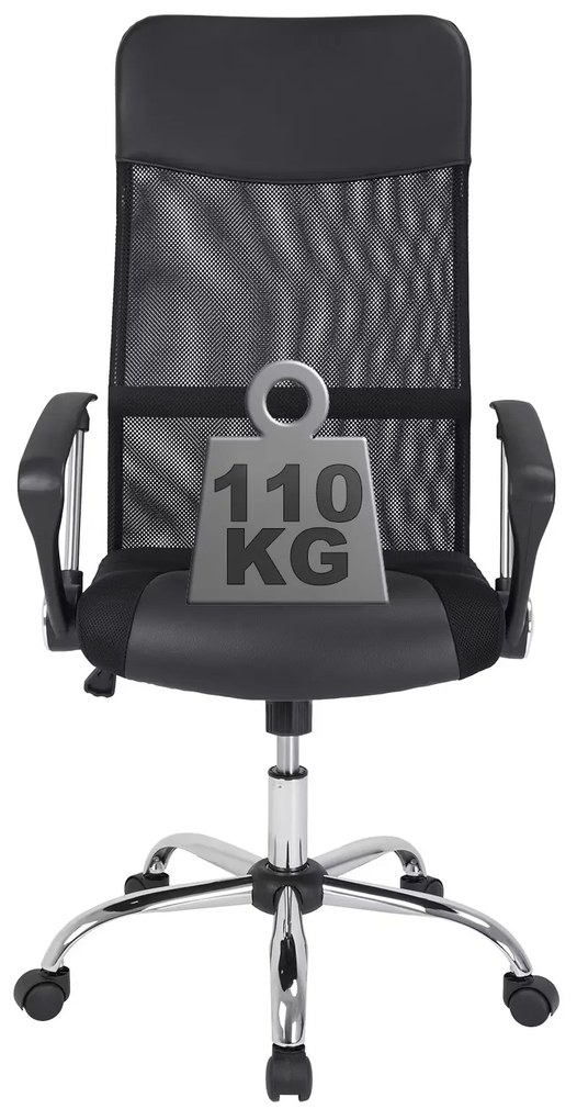 Kancelářská židle Deluxe černá se síťovinou 100937