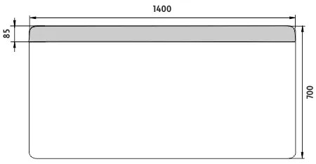 Nimco LED zrcadlo 1400x700 ZP 23008