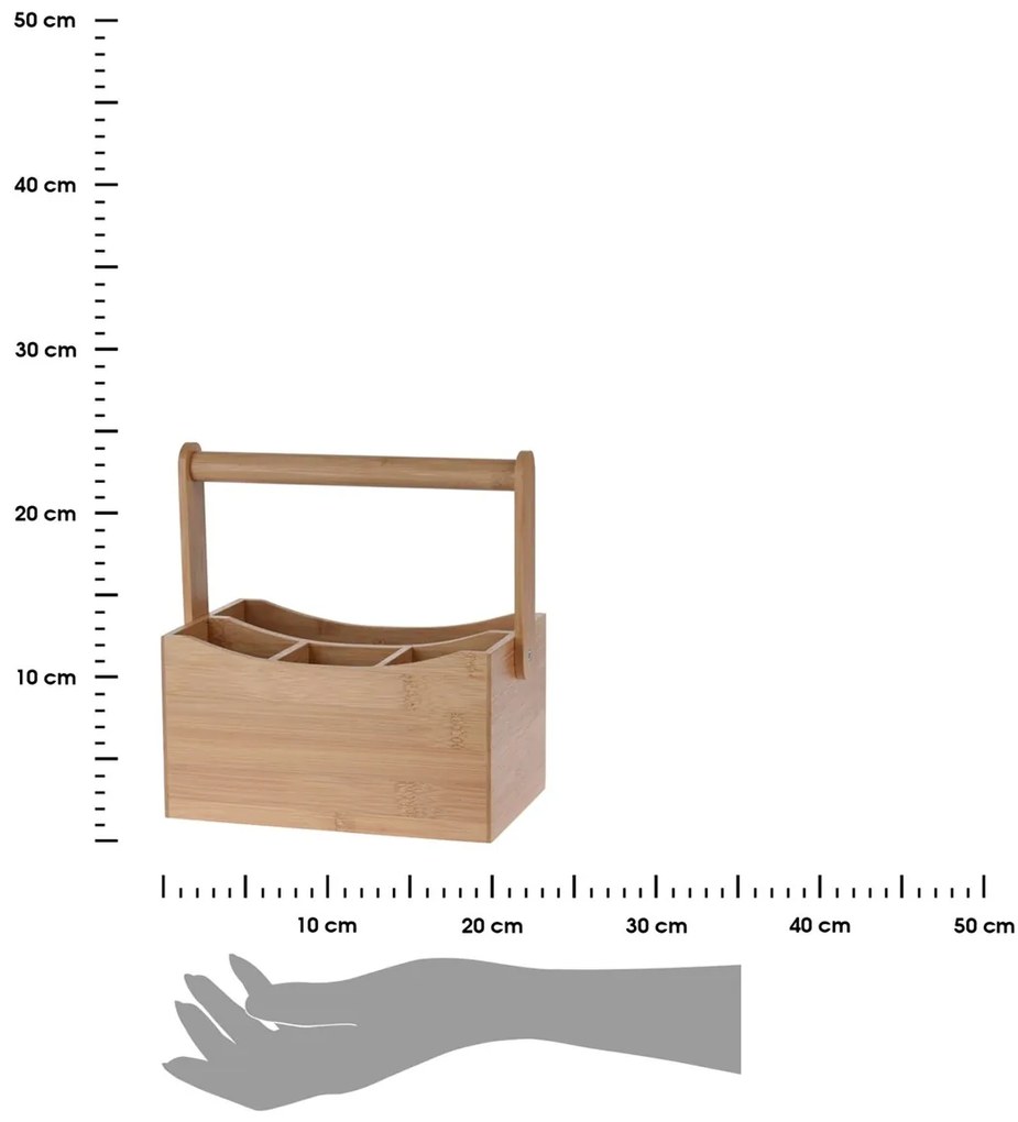 Dřevěný kuchyňský organizér Hold, 23x14x23,5 cm