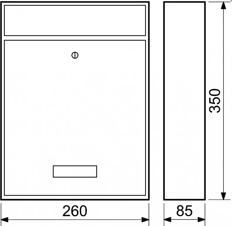 Poštovní schránka RICHTER BK.240.N (NEREZ), Nerez, RICHTER Nerez matný