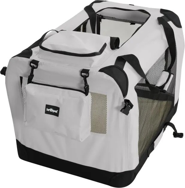 Přepravní box pro psy XXXL, 102 x 69 x 69 cm, šedý