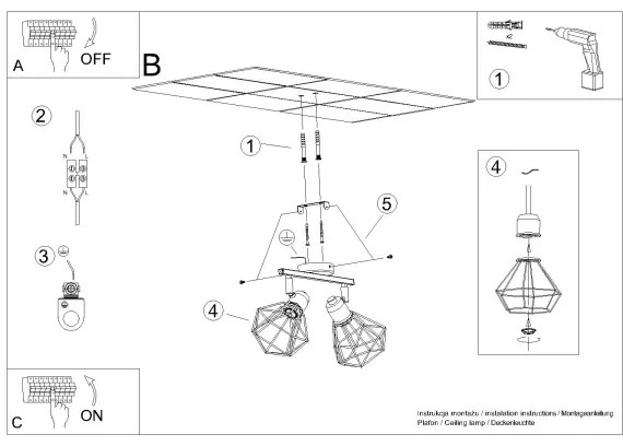 Sollux SL.1103 - Bodové svítidlo ARTEMIS 2xE14/40W/230V bílá