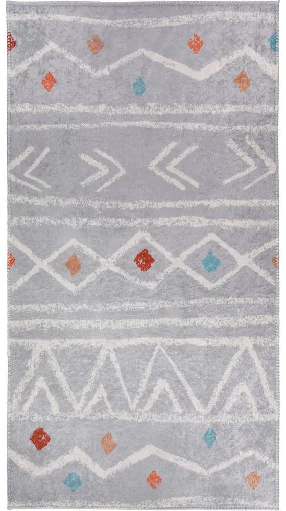 Světle šedý pratelný koberec 80x150 cm – Vitaus