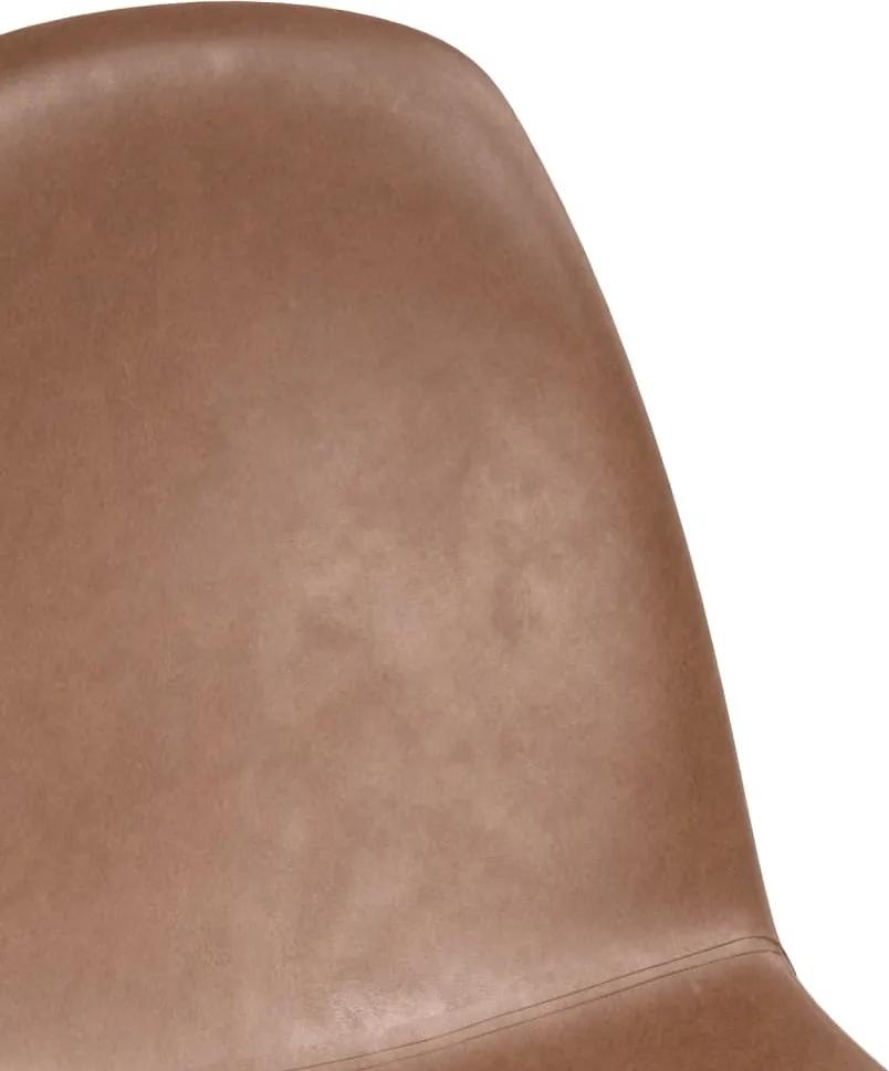 vidaXL Jídelní židle 4 ks 45 x 53,5 x 83 cm umělá kůže [353057] Barva: shiny brown