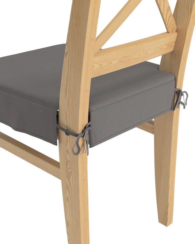 Sedák na židli IKEA Ingolf barva hnědá látka sametová
