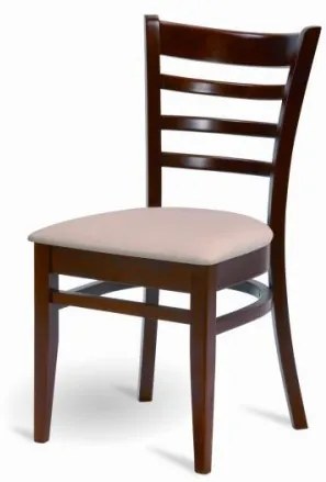 Paged meble contract Dřevěná židle A-5200 s čalouněným sedákem GALERIE - Moření Paged Contract mořený buk GALERIE - Čalounění Paged  KŮŽE
