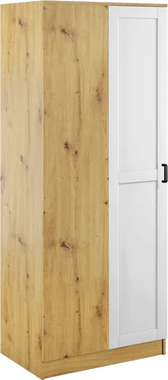 Skříň rohová 1D Rama dub artisan / bílá Kami