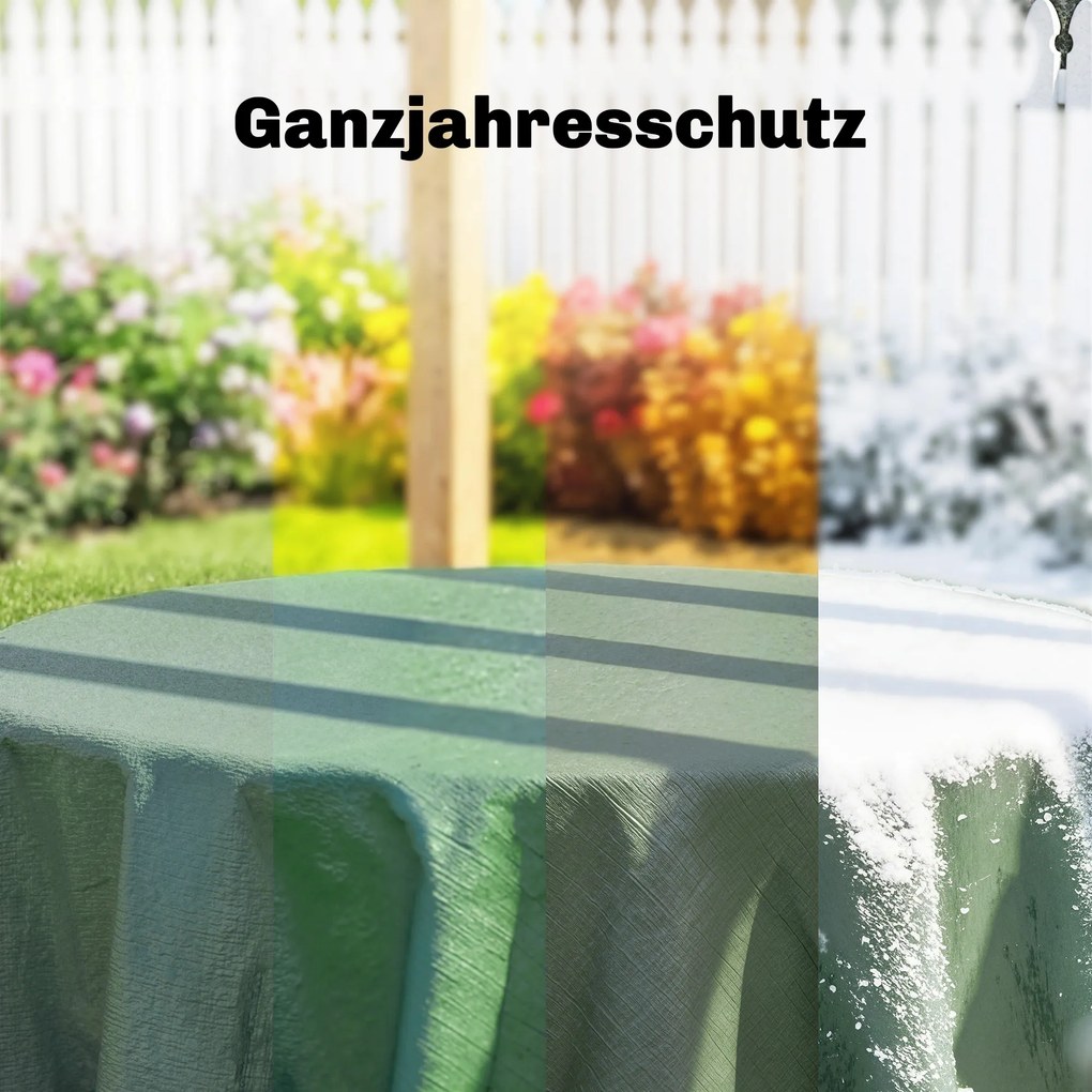 Outsunny Nepromokavá plachta 4 x 6 m 90 g/m² Látková plachta odolná proti roztržení UV stabilní se zesílenými oky UV stabilní zelená