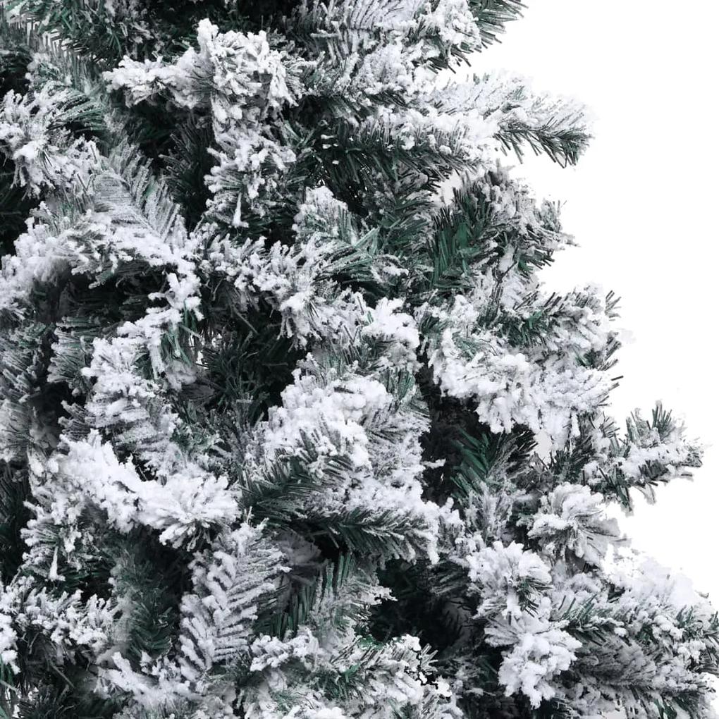 vidaXL Umělý vánoční stromek s umělým sněhem zelený 400 cm PVC