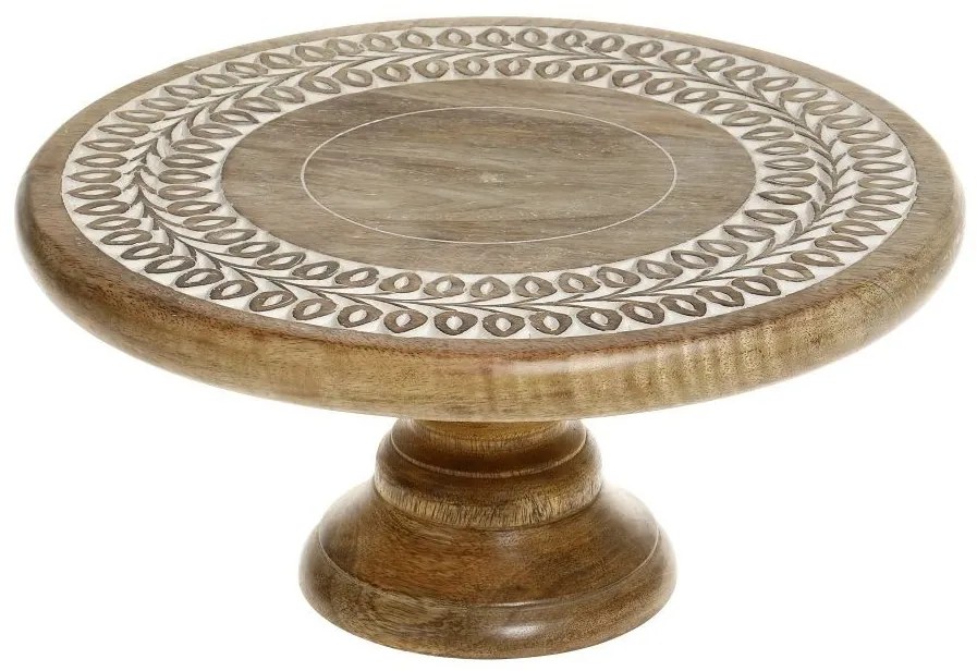 Dřevěný servírovací podnos na noze na dort Tours Tray - Ø 30*14 cm