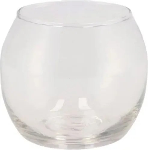 Baňatá skleněná váza Sphere transparent - Ø 8*7 cm