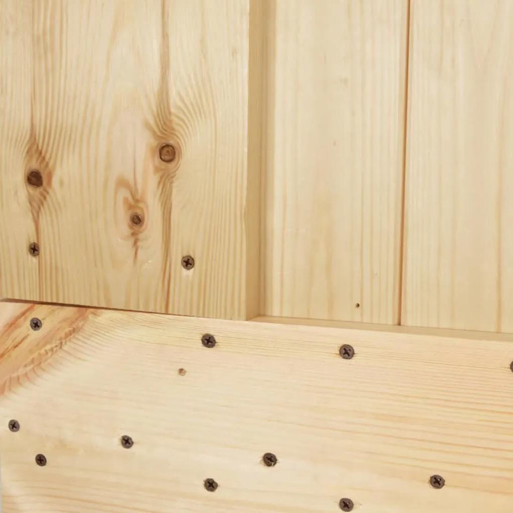 vidaXL Posuvné dveře s kováním 80 x 210 cm masivní borové dřevo [3203091]