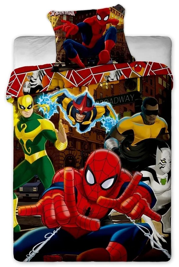 Jerry Fabrics Dětské povlečení Spiderman Hero, 140 x 200 cm, 70 x 90 cm