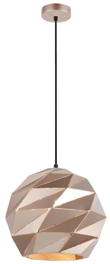 ITALUX PND-2424-1L-GD -Lustr na lanku PALERMO 1xE27/40W/230V pr. 32 cm rose gold