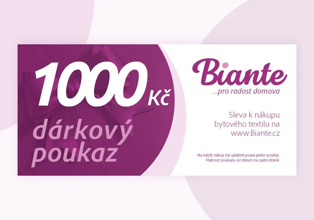 Biante Elektronicky dárkový poukaz Biante v hodnotě 1 000 Kč