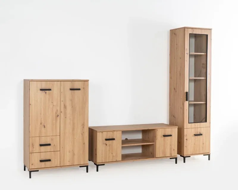 Obývací stěna REVO, dub artisan