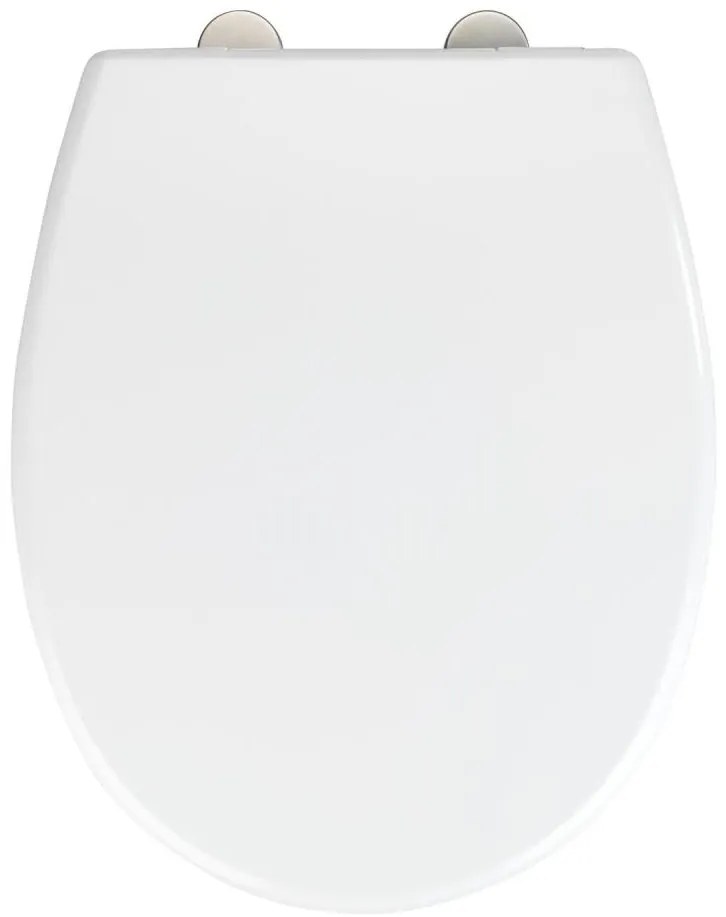 WENKO 24571100-WC sedátko VORNO NEO 46x37 cm bílá/stříbrná