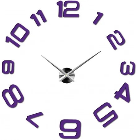 Moderní nalepovací nástěnné hodiny | 3D hodiny 12S053-Wanduhr HEU-
