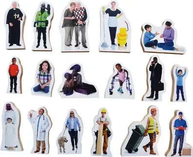 Just Jigsaws 831 Lidé kolem nás - dřevěné postavy 33 dílů