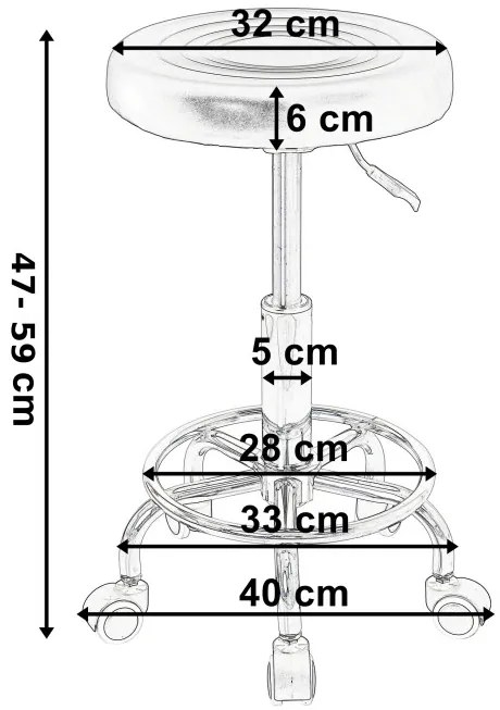 Pracovní židle MONZA bílá
