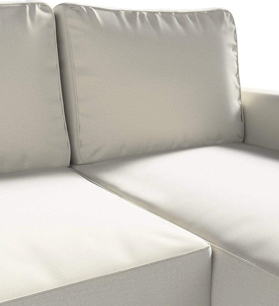 Potah na pohovku IKEA Backabro rozkládací se šezlongem barva šedá látka sametová