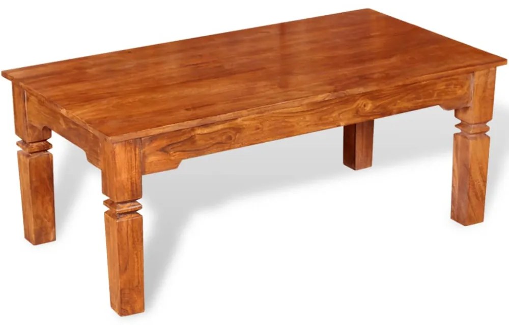 Konferenční stolek masivní dřevo 110 x 60 x 45 cm,  244047 HangarStore.cz