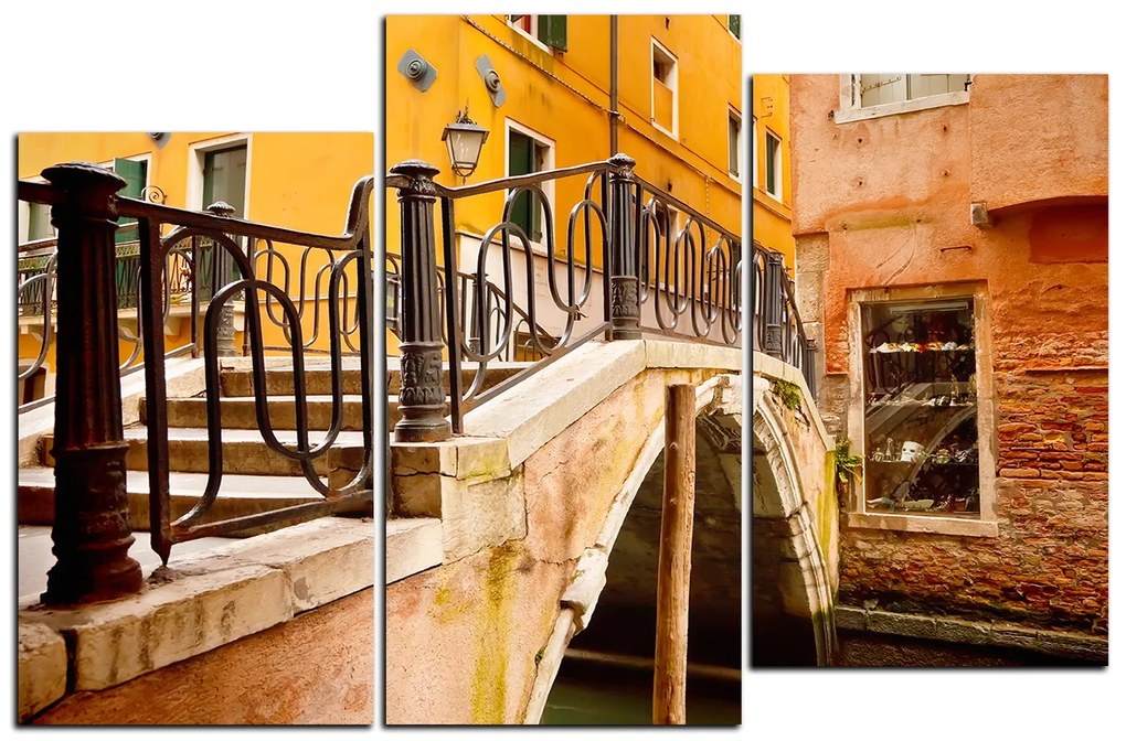 Obraz na plátně - Malý most v Benátkách 1115C (135x90 cm)