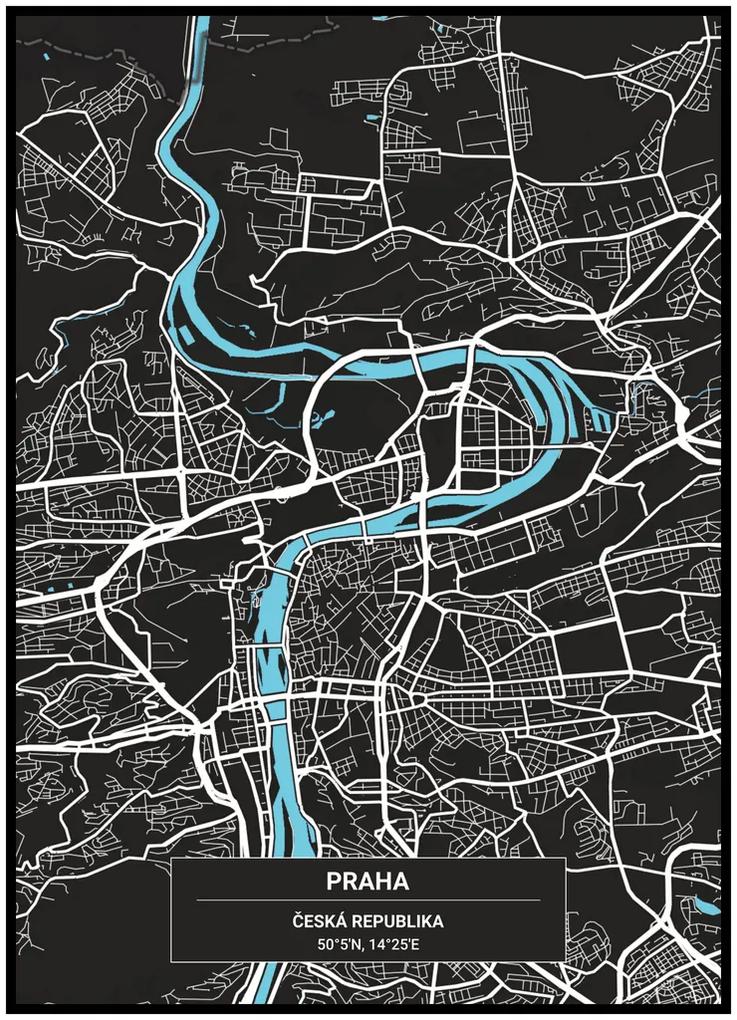 Plakát Mapa vašeho města Rozměr plakátu: 30 x 40 cm, Barevná varianta: Šedá