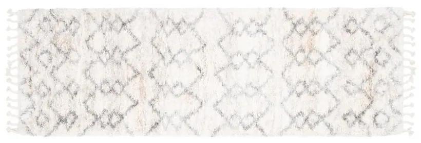 Kusový koberec shaggy Tizoc krémový atyp 80x300cm