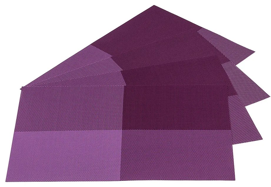 Jahu Prostírání DeLuxe tmavě fialová, 30 x 45 cm, sada 4 ks