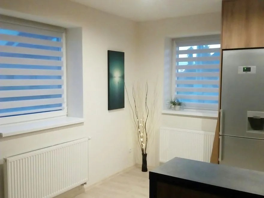ZEBRA-SHOP Roleta DEN A NOC / MINI / PREMIUM / ŠEDÁ / BH 27 Barva mechanizmu: šedá, Výška: 220, Šířka: 116