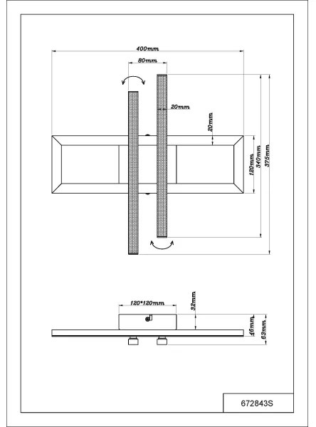 Globo 672843S - LED Stropní svítidlo HIGHWAY LED/24W/230V