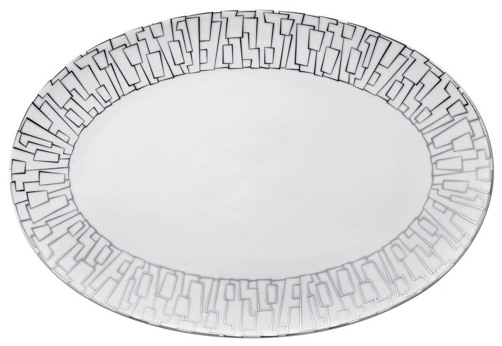 Rosenthal Servírovací talíř 25 x 17 cm TAC Skin Platin