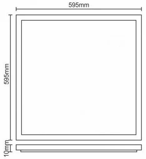 LED Podhledový panel LED/40W/230V 4500K