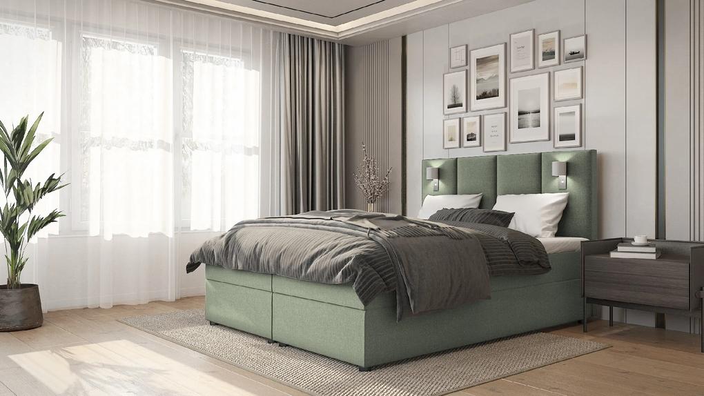 SFAB Kontinentální čalouněná postel PARMA (90x200 cm) Barva látky: INARI 91