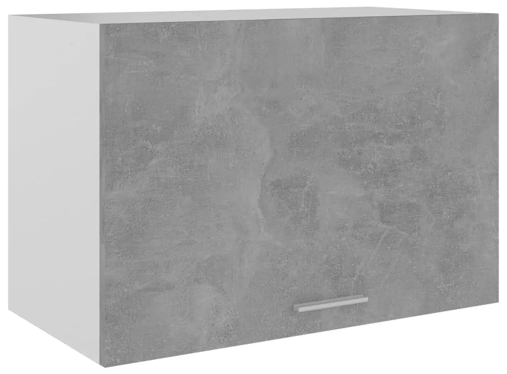 802517 vidaXL Závěsná skříňka betonově šedá 60 x 31 x 40 cm dřevotříska