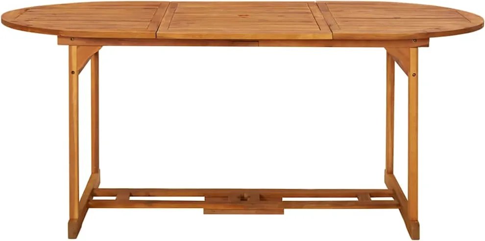 Zahradní jídelní stůl 180 x 90 x 75 cm masivní akáciové dřevo 315948