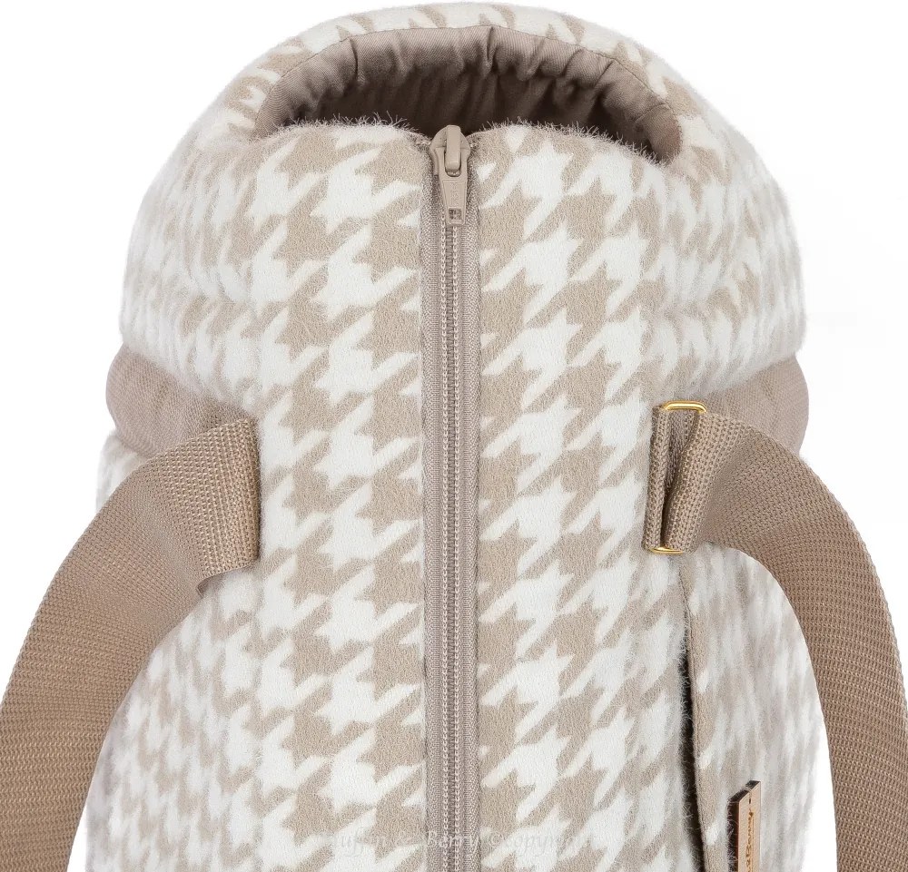 Muffin&Berry Cestovní taška pro psy Tweed Aurelia béžová Velikost: S