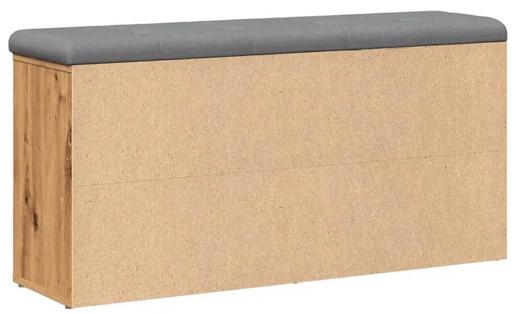 vidaXL Lavice s botníkem dub artisan 102x32x50 cm Engineered Wood