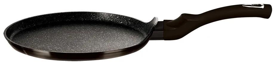 BERLINGERHAUS Pánev na palačinky s mramorovým povrchem 25 cm Shiny Black Collection