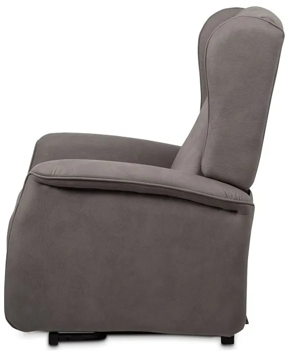 Polohovací křeslo, elektrické kabelové ovládání, šedá, látka, TV-1192 GREY2 Barva: šedá
