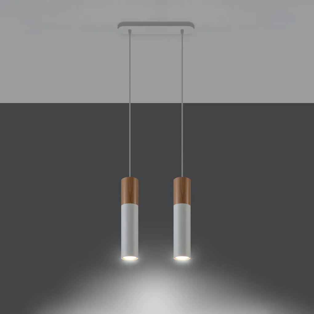 Sollux Lighting Závěsné svítidlo PABLO 2 bílé