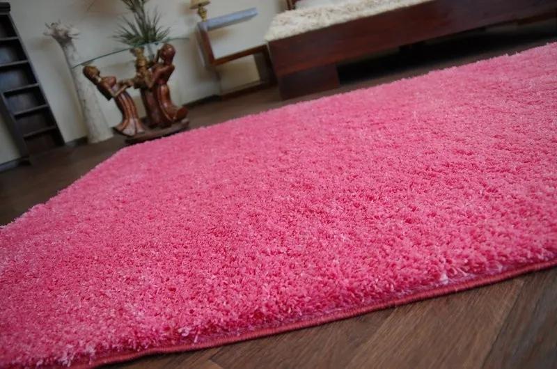 Kusový koberec SHAGGY Izebelie 5cm růžový